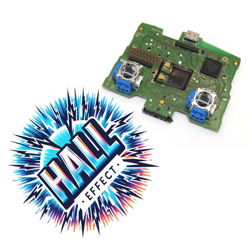 Sony PlayStation 5 Controller blaue Hall Effekt Mainboard Platine Eff